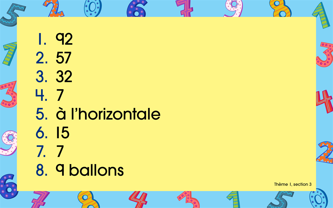 Jogging – Thème 1, section 03