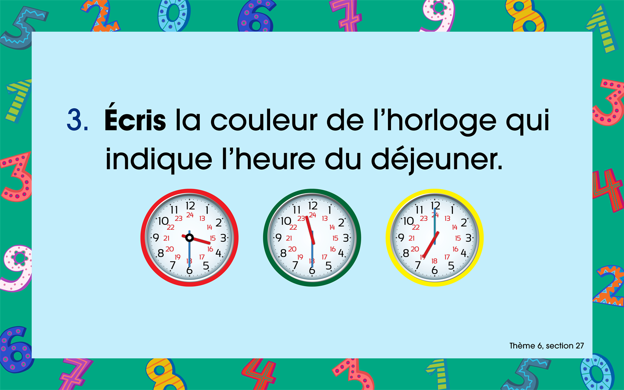 Jogging – Thème 6, section 27