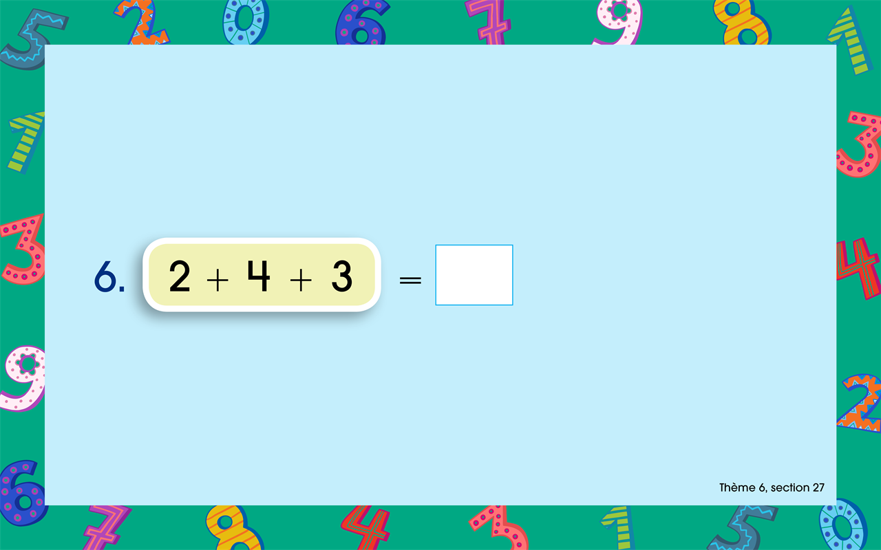 Jogging – Thème 6, section 27