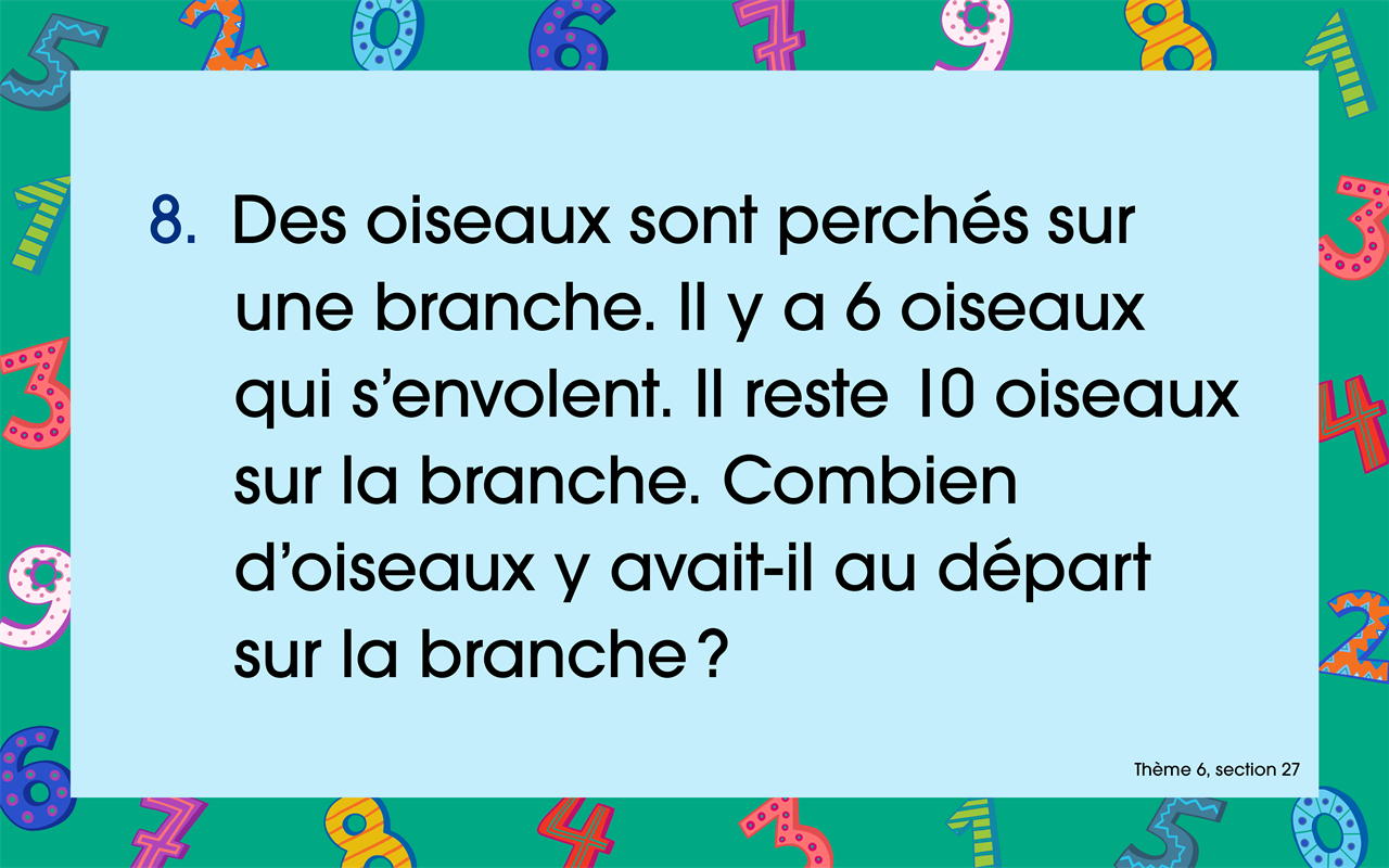 Jogging – Thème 6, section 27