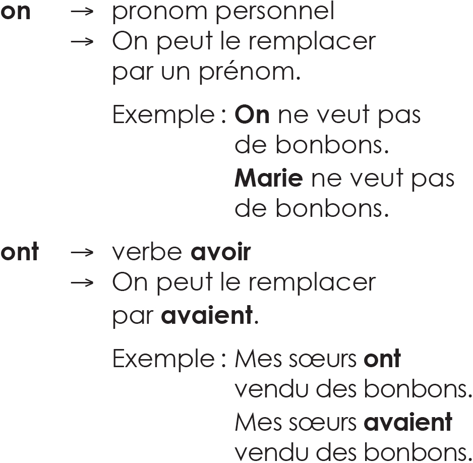 Les homophones – Édition Caractère